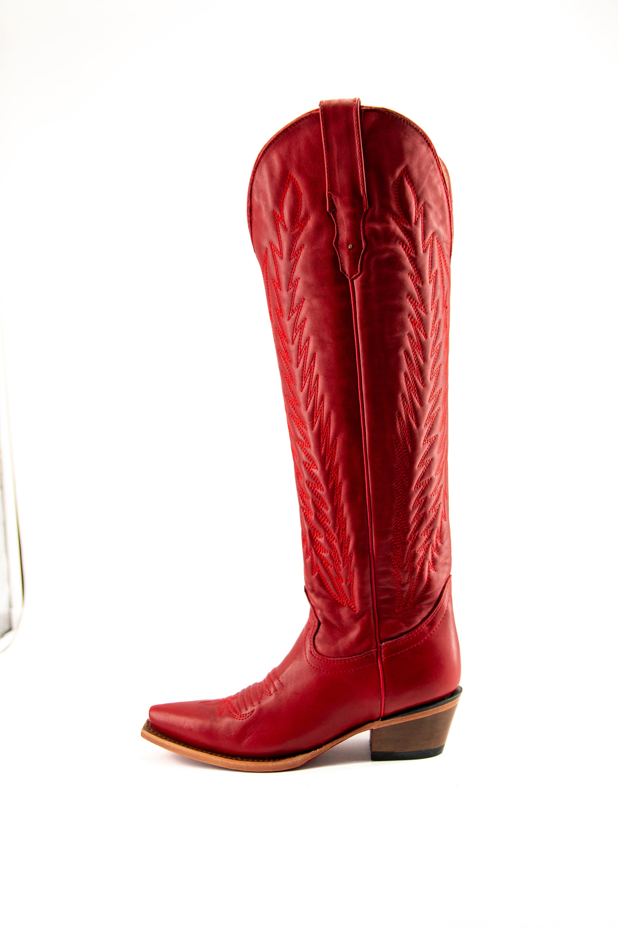 Valentina Tall Red Bottom Snip Toe Cowgirl Boot – Rock'Em
